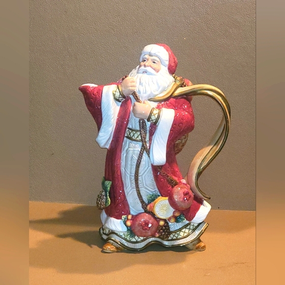 Fitz and Floyd | Other | Vintage Fitzfloyd 4 Porcelain Santa Claus ...